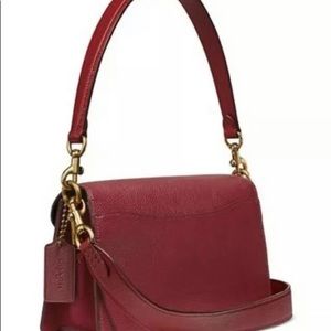 Coach | Bags | Coach Tabby Pebble Leather Deep Red Shoulder Bag | Poshmark